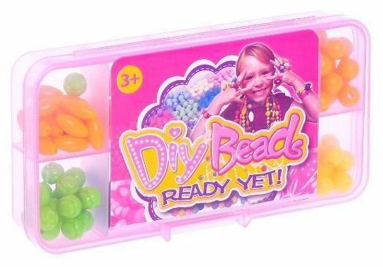 Набор для плетения "Бусинка", для детского творчества и рукоделия, создание аксессуаров и украшений, плетение браслетов, подарок для девочки, цвета микс