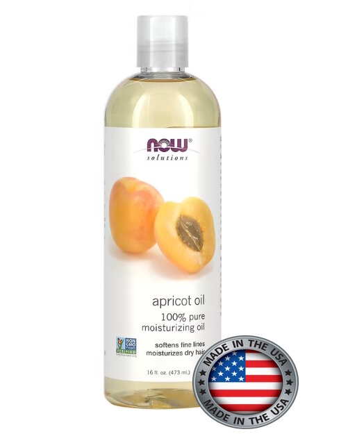 NOW Foods, Solutions, Абрикосовое масло Apricot Oil 473 мл