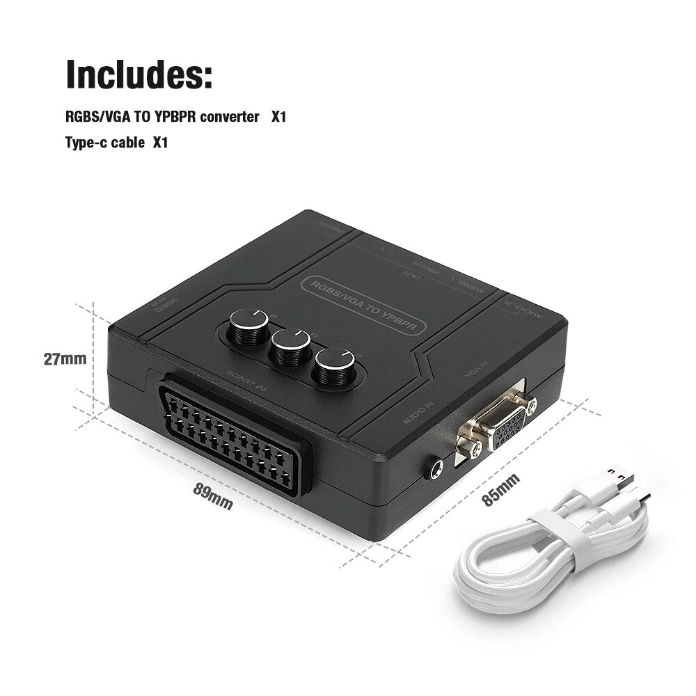 BitFunx RGBS/VGA to YPBPR Converter