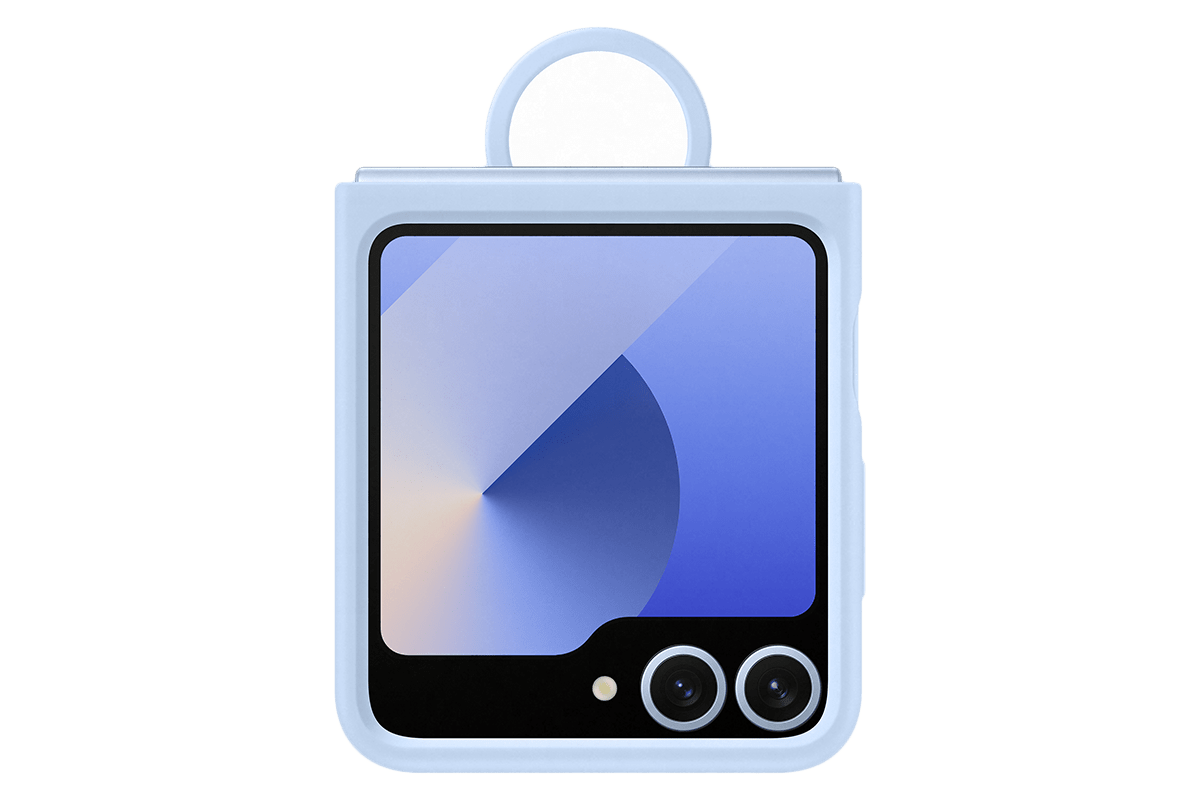 Чехол Samsung Silicone Case Z Flip 6 | Flip7 FE, голубой