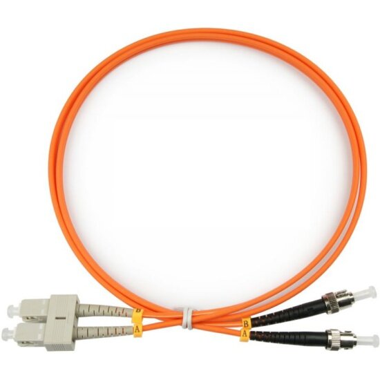 Патч-корд оптический Toplan , дуплексный, SC/PC-ST/PC, MM 62,5/125 (OM1), 100 м, LSZH