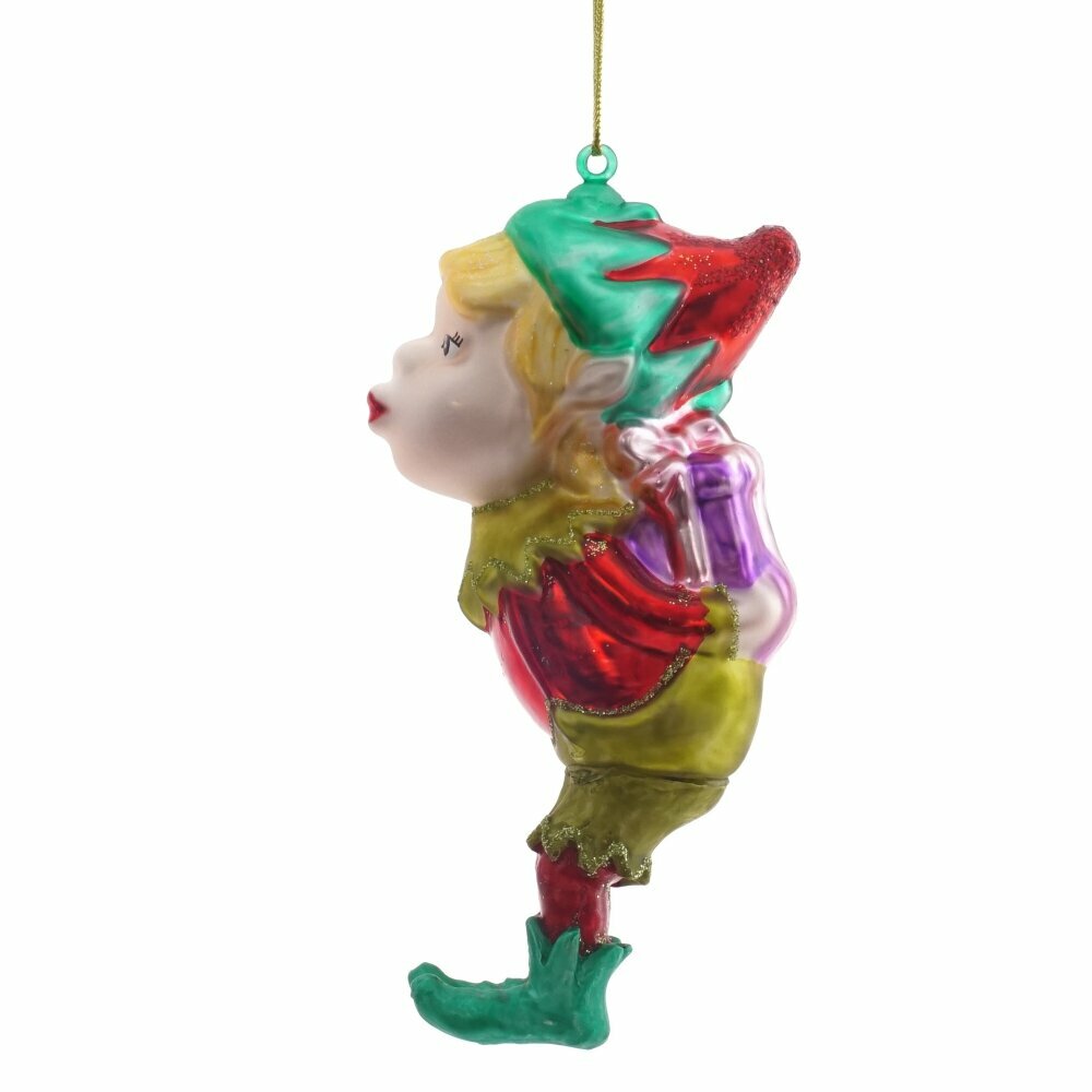 Елочная игрушка Эльф, 6х4х12,5 см KSM-809359