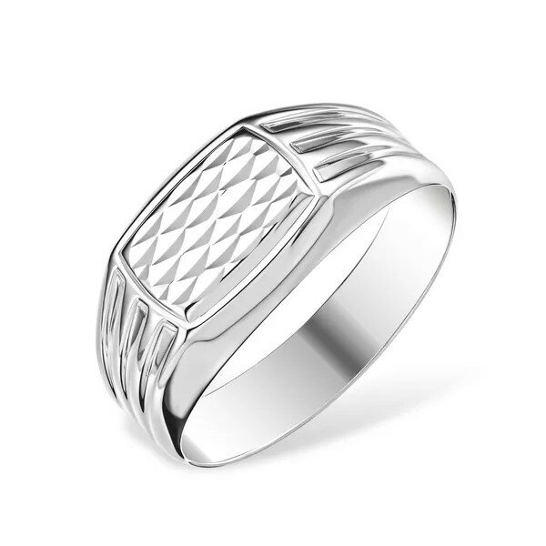 Печатка, серебро, 925 проба, родирование