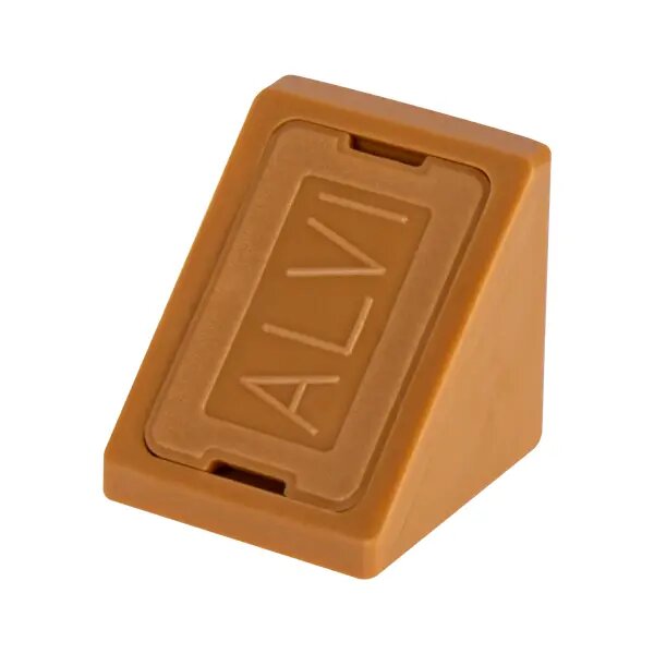 Комплект уголков мебельных 21x21 мм пластик цвет дерево 6 шт.