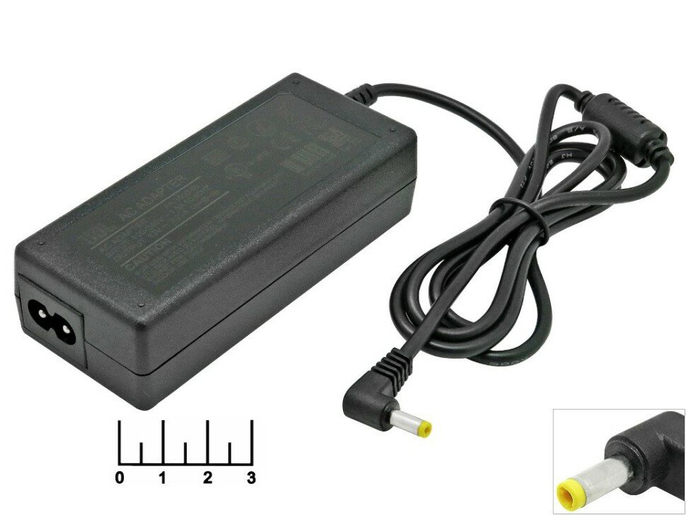 Блок питания 13V 3.23A JBL AC-N133 импульсный (4.0*1.7) без шнура (восьмерка) (угол