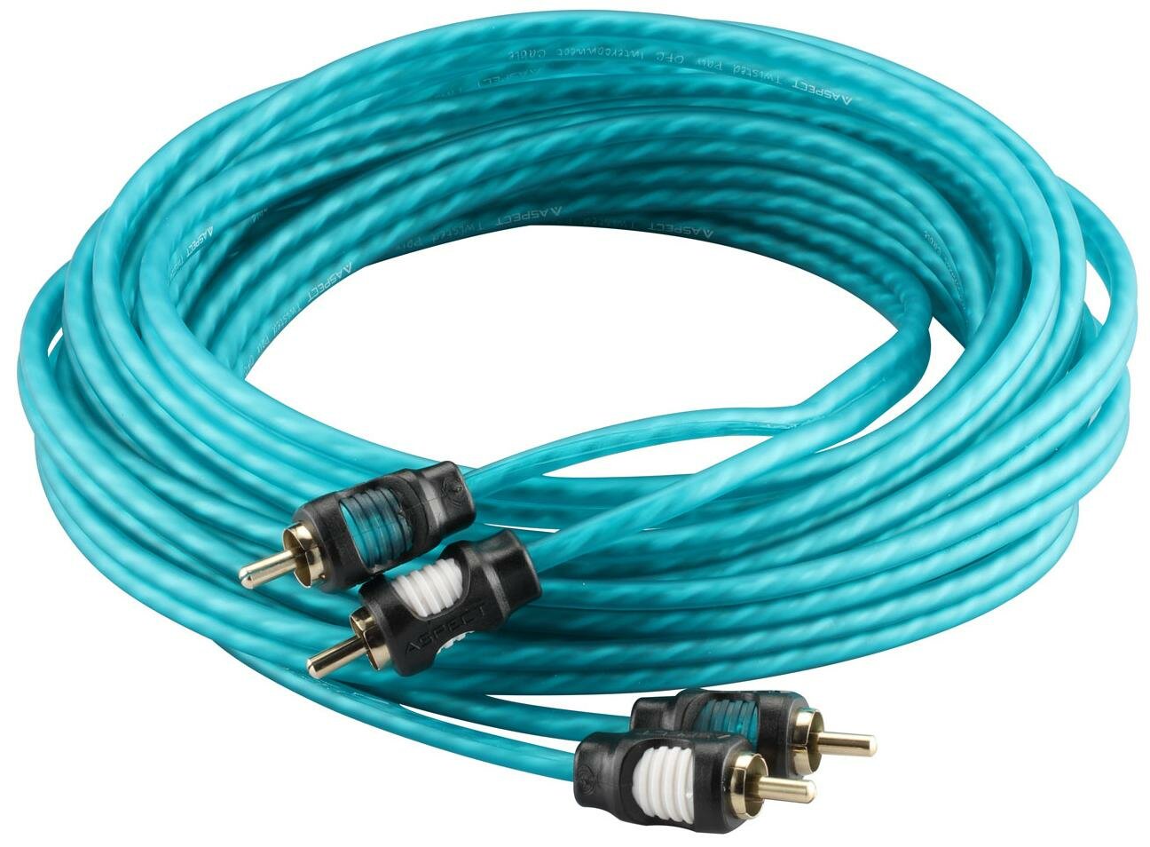 Кабель межблочный Aspect RCA-CL2.5, Cyan Line