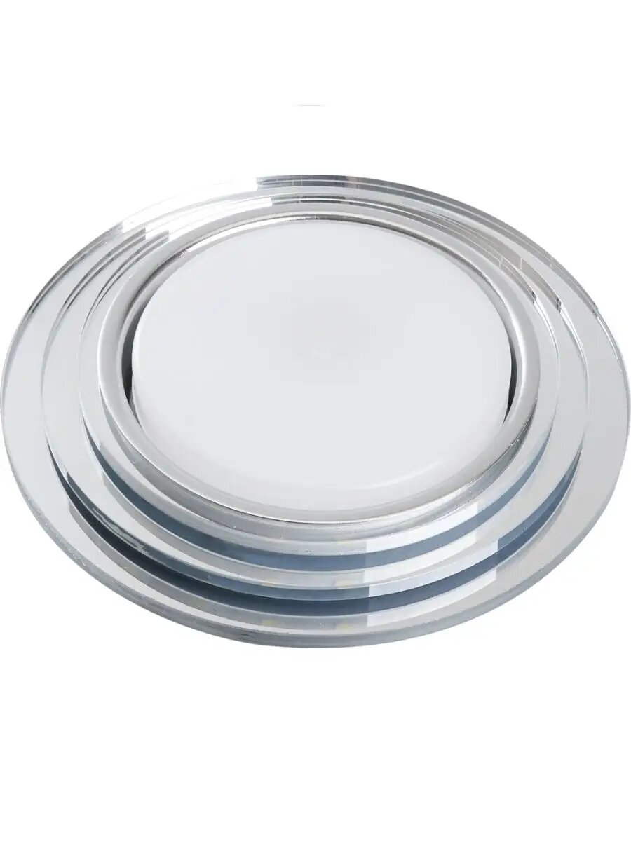 Светильник точечный встраиваемый с LED подсветкой GX53