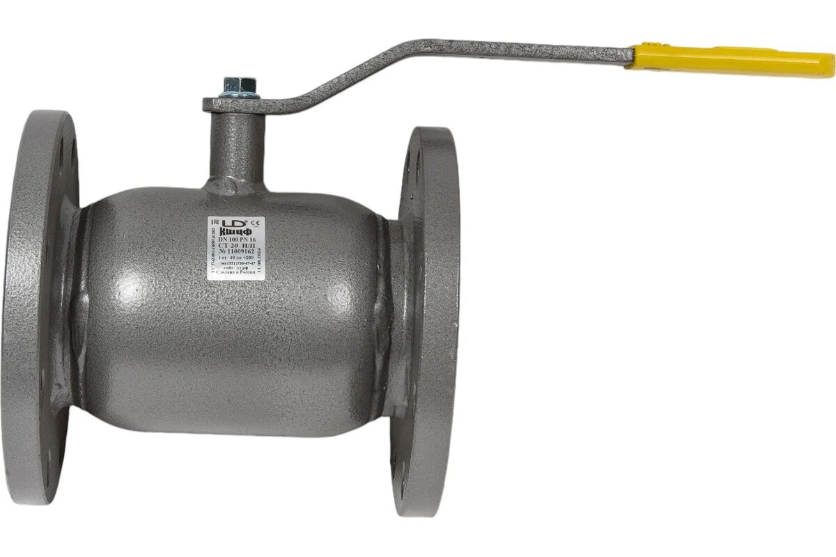 LD Кран шар ст КШ. Ц. Ф Ду100 Ру16 фл 100/080.016. Н/П.02 007-1429 537276