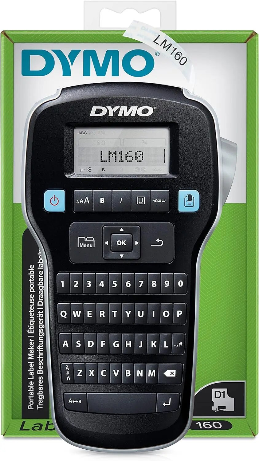 DYMO LM160 LM-160 LabelManager устройство для этикеток 6 мм/9 мм/12 мм 45013 45010 45018 45021 45023 40913 D1 ленты для этикеток
