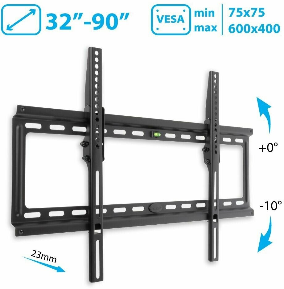 Кронштейн на стену Kromax IDEAL-2, black