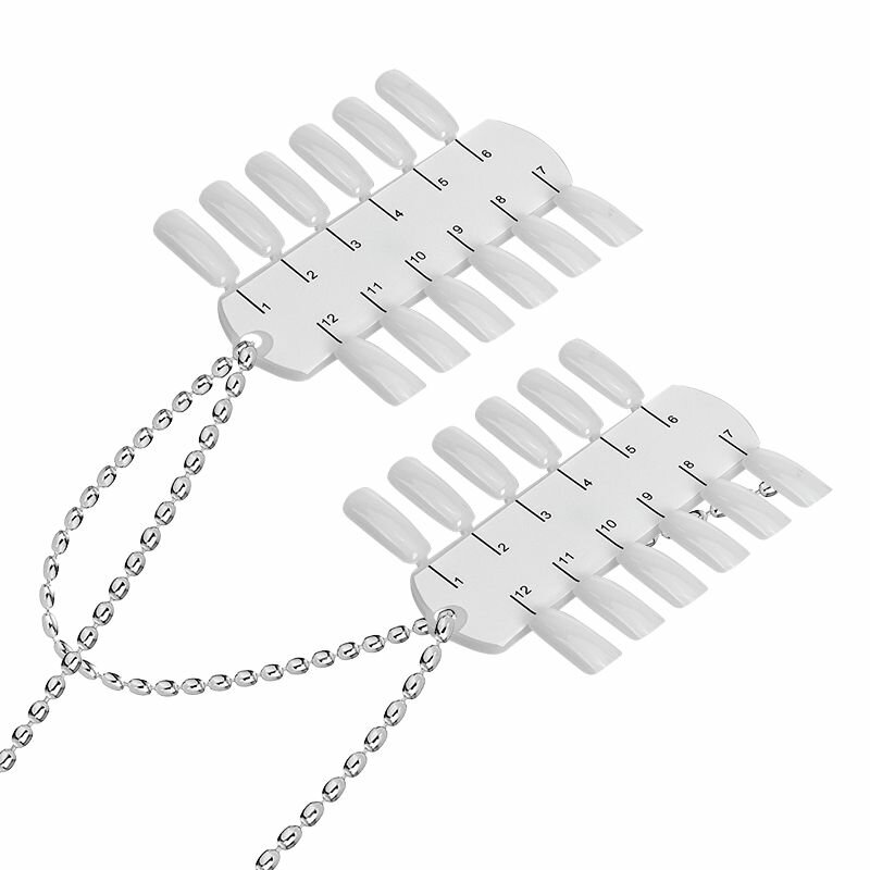 Kristaller Палитра для лаков на цепочке, 24 цвета, белый