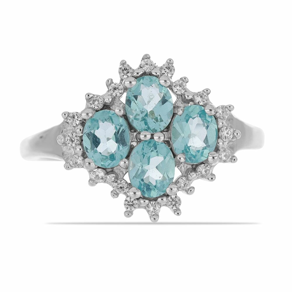 Кольцо, серебро, 925 проба, родирование, циркон