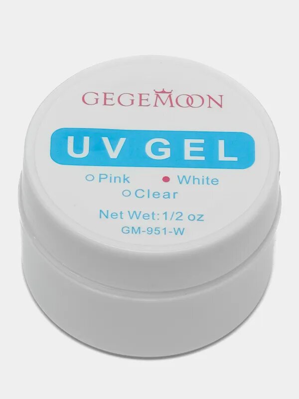 Однофазный УФ-гель Lina UV-гель для моделирования и наращивания ногтей (Белый), 15 мл