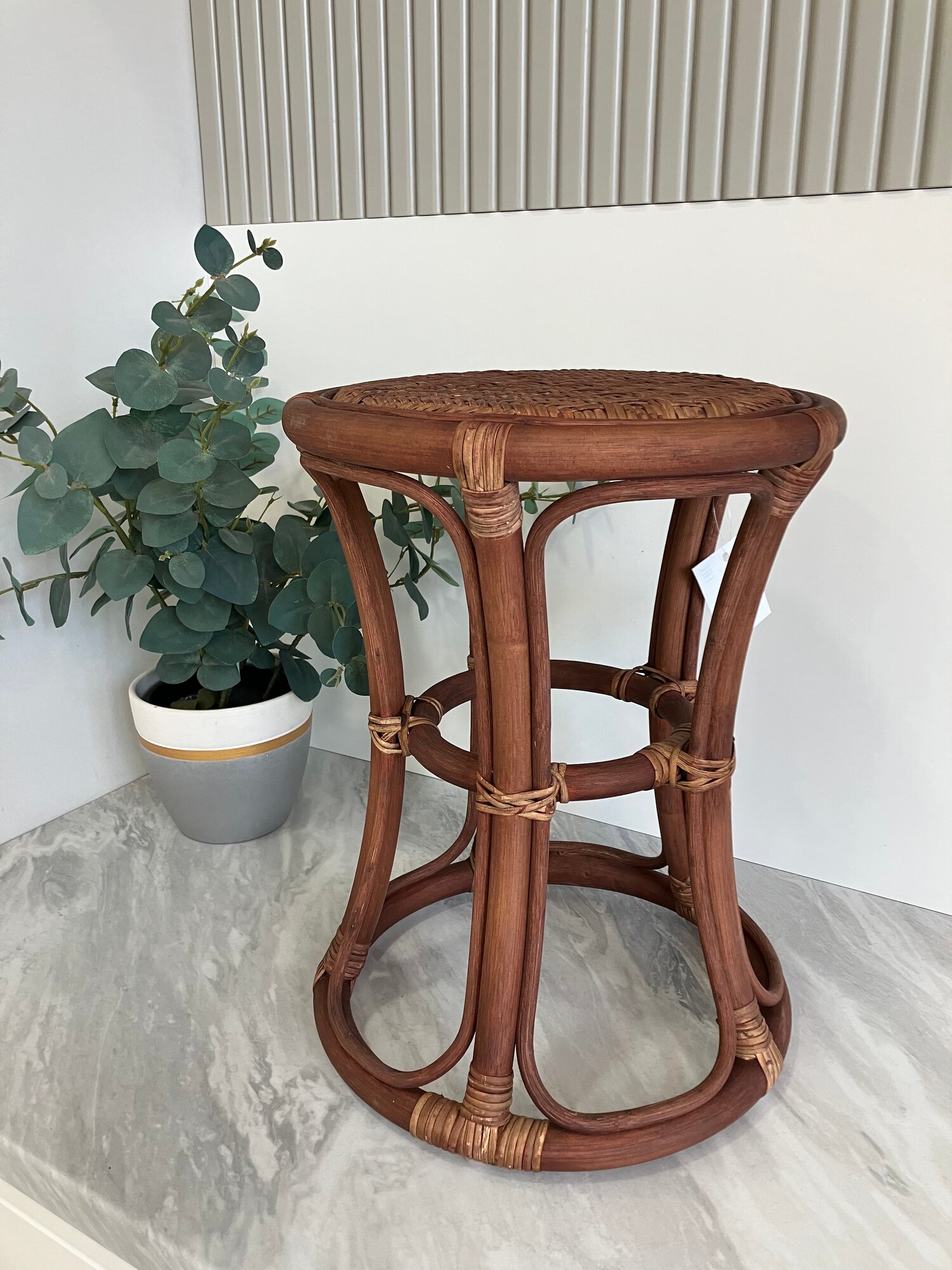 Табурет из натурального ротанга 12/14, цвет миндаль матовый