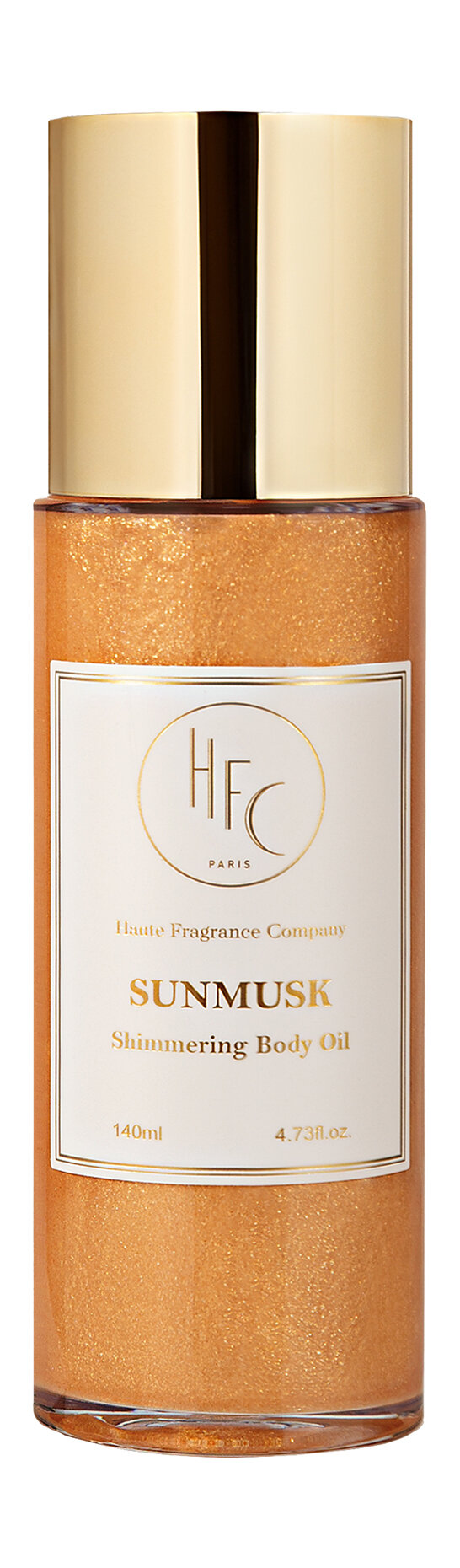 HFC Sunmusk Парфюмированное масло для тела с эффектом сияния, 140 мл