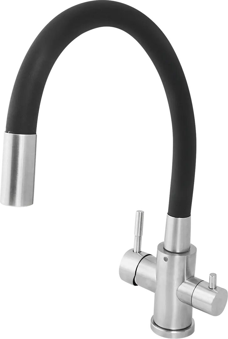 Смеситель кухонный Osgard высота 45.2 см с фильтром цвет черный