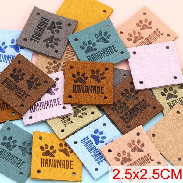 Кожаные этикетки для одежды 20 шт. 17