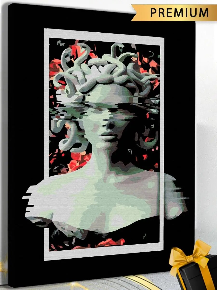 Медуза Горгона картина по номерам на холсте