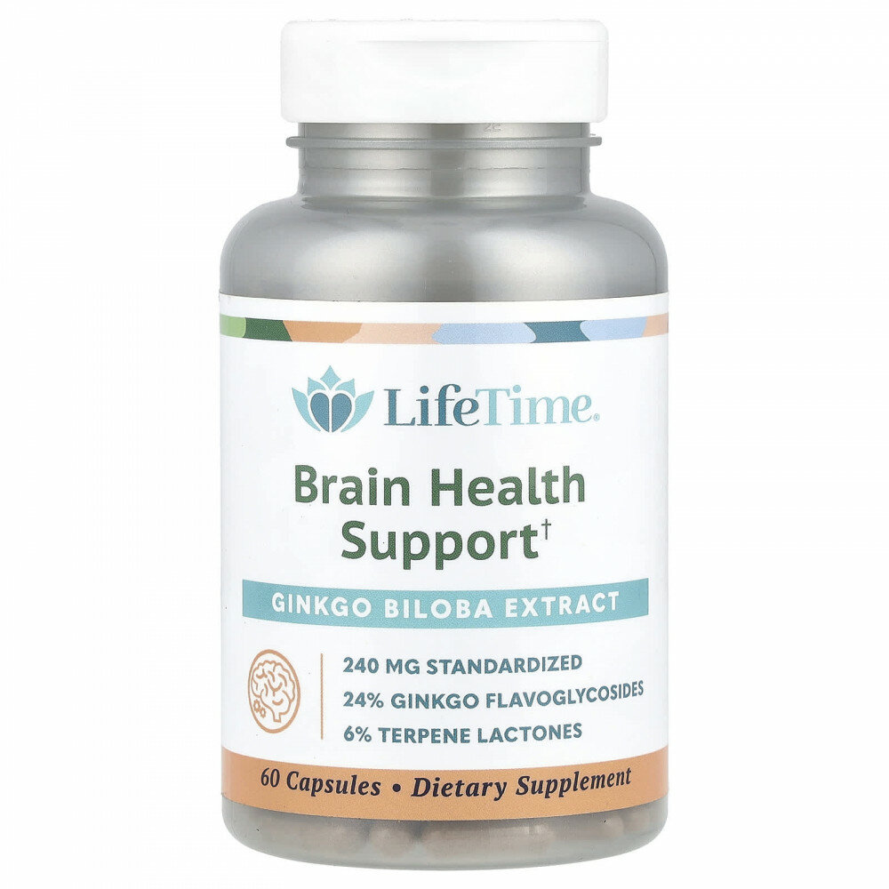 LifeTime Vitamins, Поддержка здоровья мозга, 60 капсул