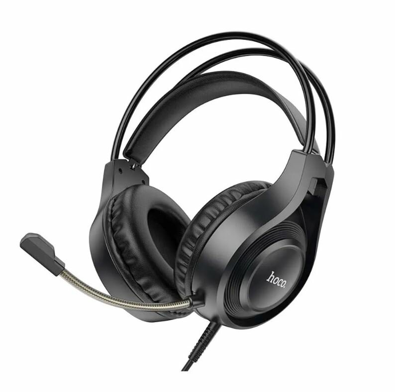 Наушники полноразмерные HOCO W106, Tiger Gaming, Jack 3.5мм, 1.8 м, черный