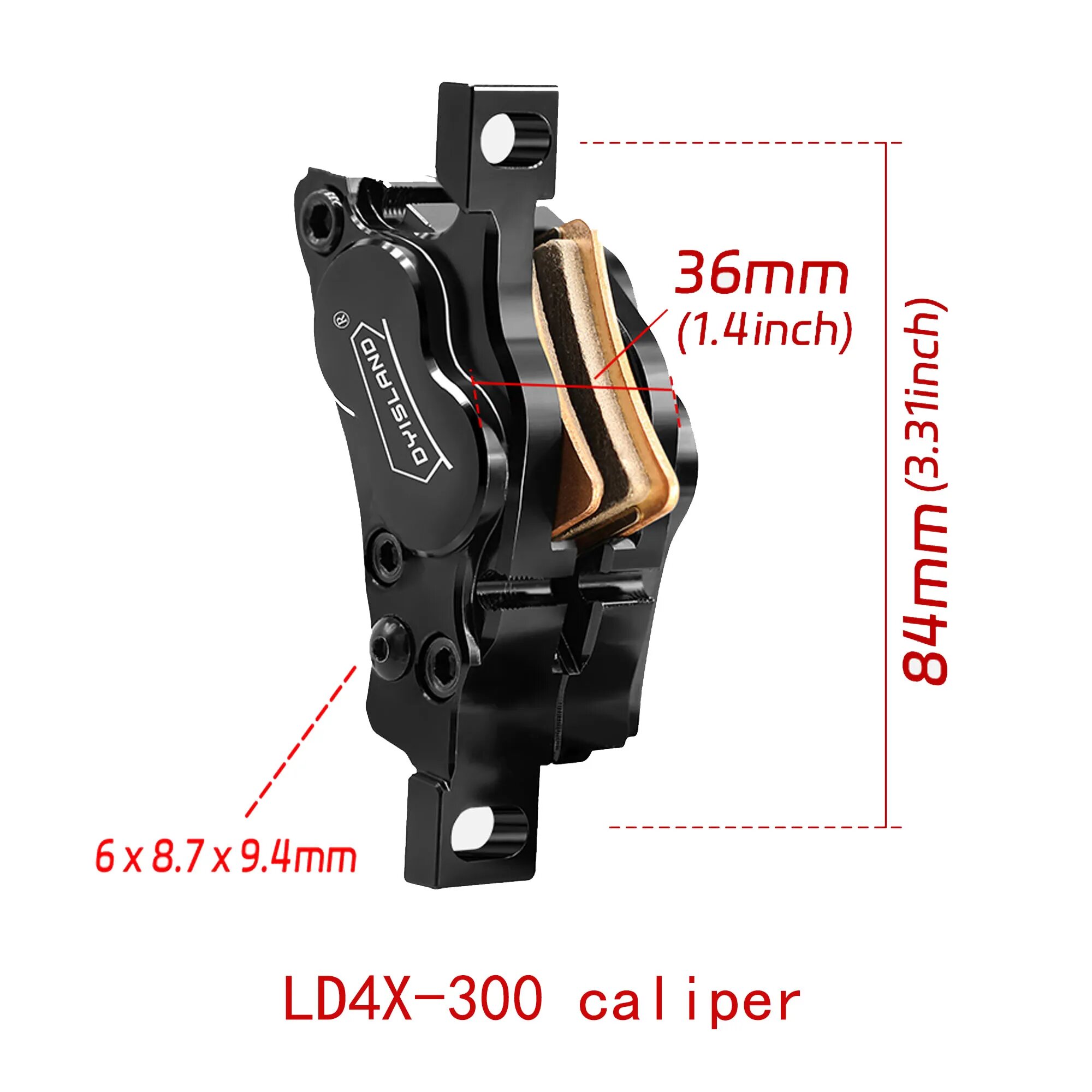 DYISLAND LD4X-300 гидравлический тормозной суппорт левый
