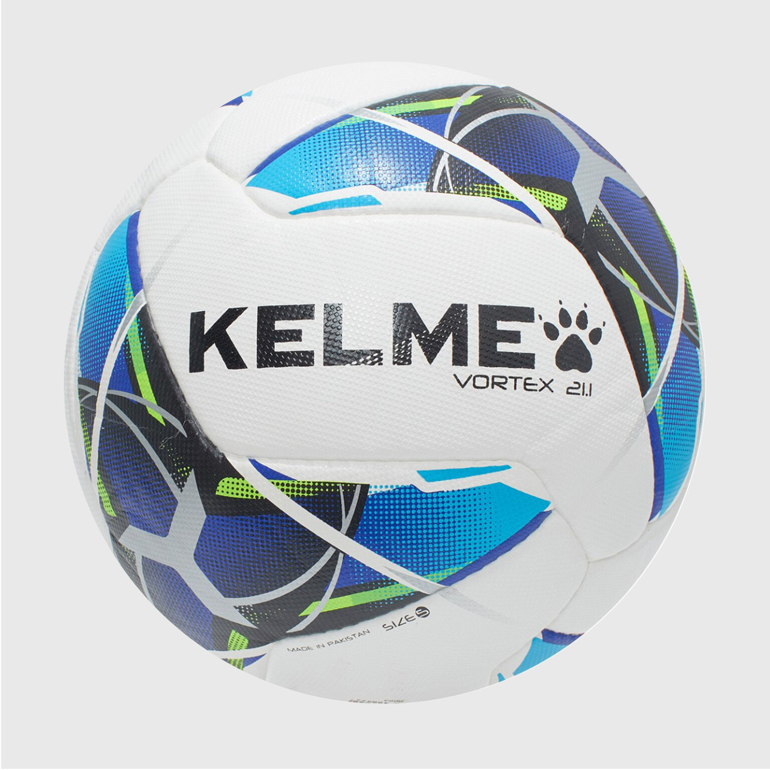 Футбольный мяч Kelme Vortex 21.1 8101QU5003-113, размер 5, Белый - Синий