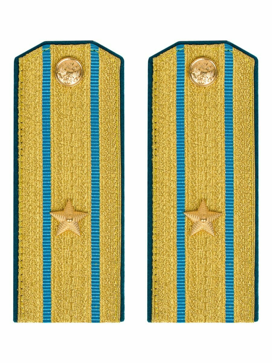 Погоны ВДВ, ВКС, ВВС парадные золотые с фурнитурой звание Майор