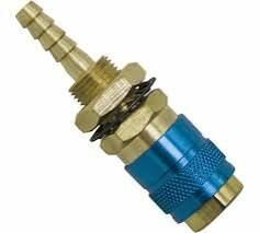 Быстросъемный соединитель для сварки (8мм) синий