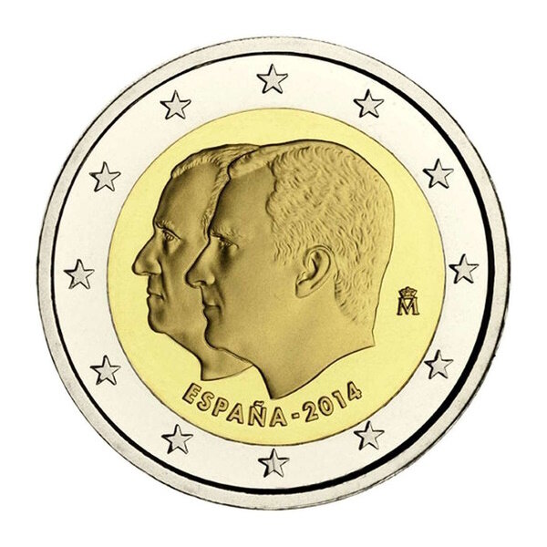 2 евро 2014 Испания Король Филипп VI