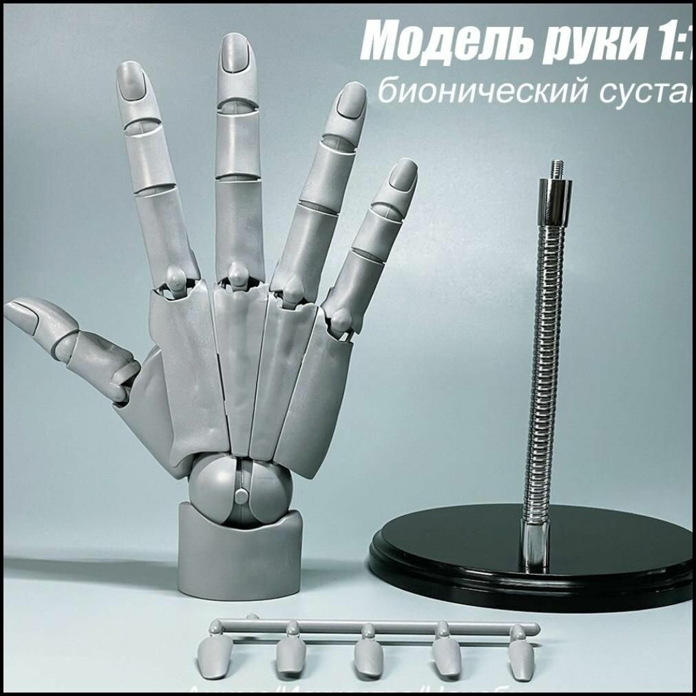 Подвижная модель правой руки манекена для художников и аниматоров