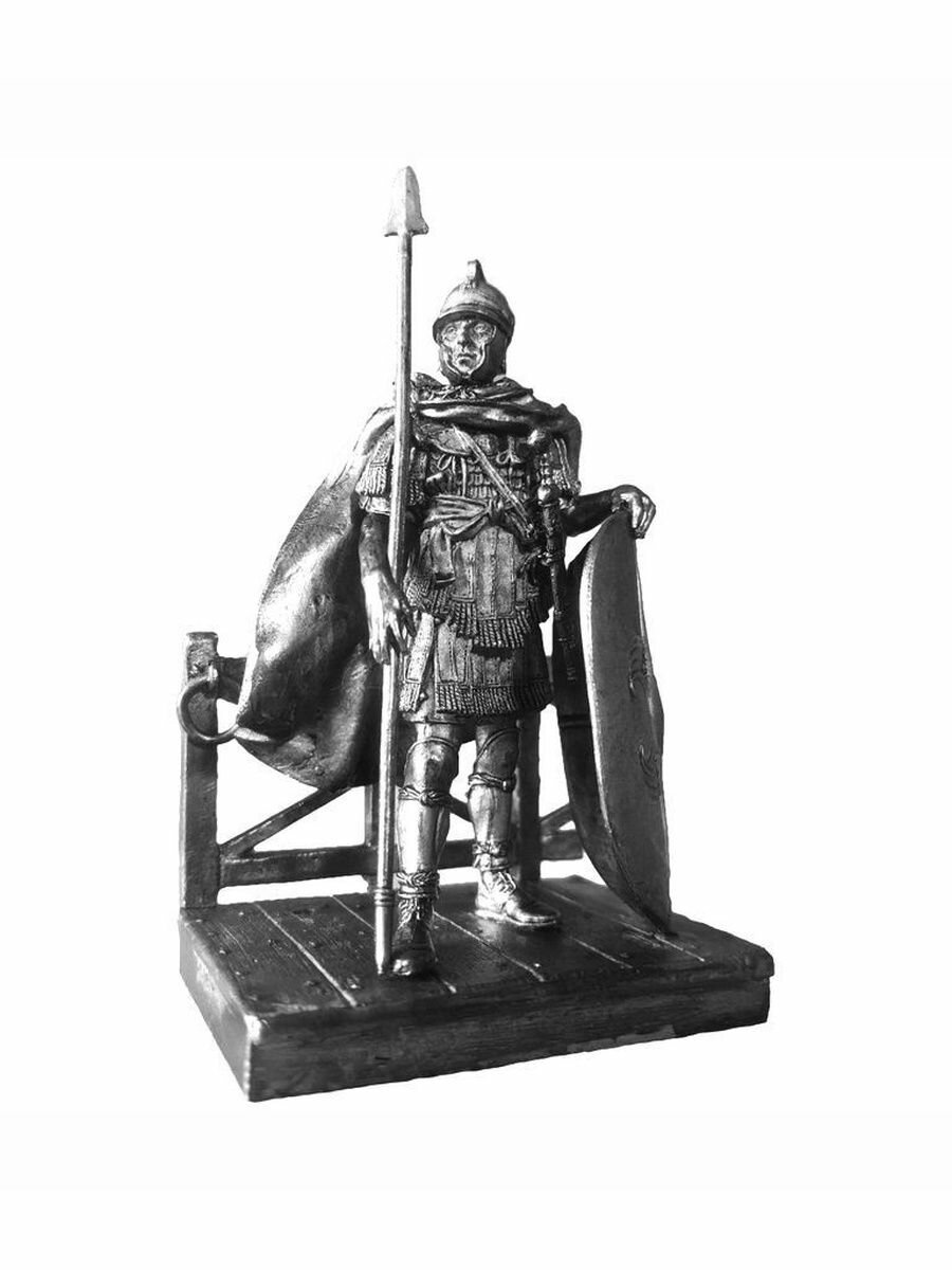 Оловянный солдатик римский офицер морского флота 54 мм масштаб (7-8 см высота) Фигурка коллекционная из олова Армия Наполеон Бонапарт и Кутузов