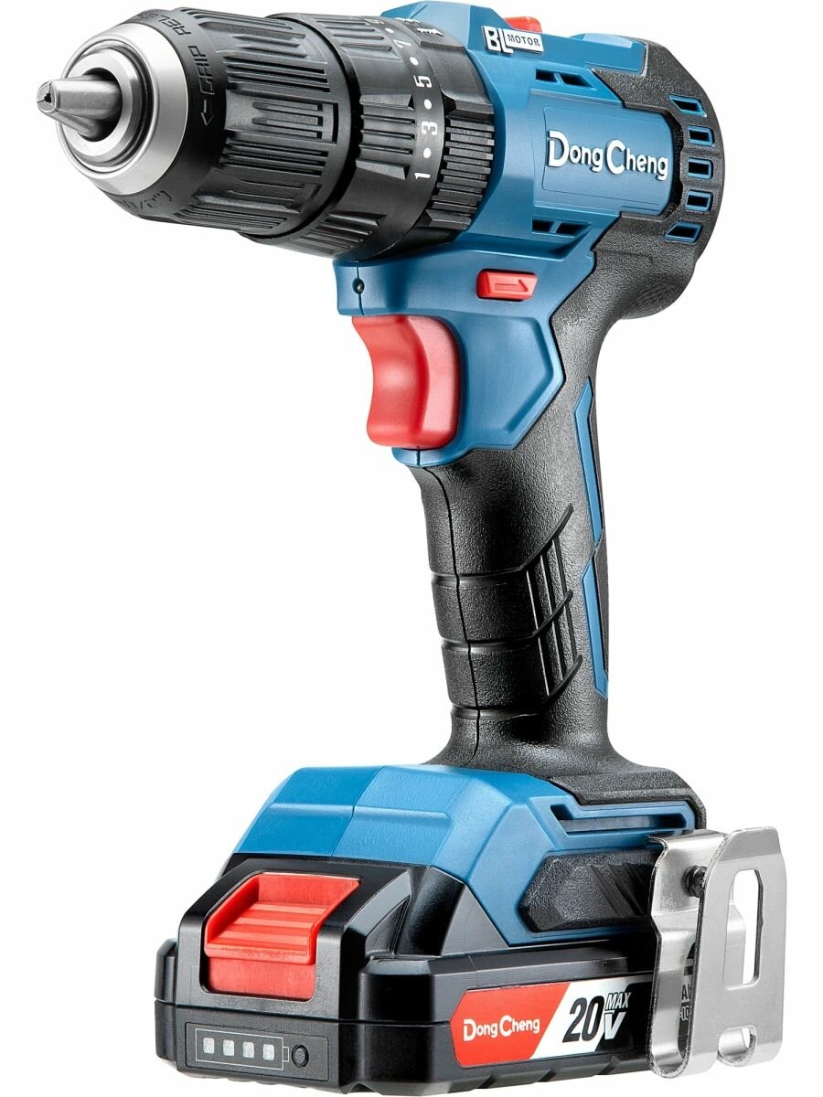 Дрель-шуруповерт DongCheng DCJZ2050i аккум. патрон: быстрозажимной (кейс в комплекте) (DCJZ2050I(TYPE