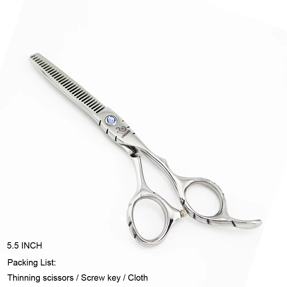 Ножницы для волос 5,5 дюйма 6-дюймовые японские парикмахерские ножницы Ножницы для стрижки волос Синий камень Ножницы для волос Салонные инструменты LYREBIRD новые