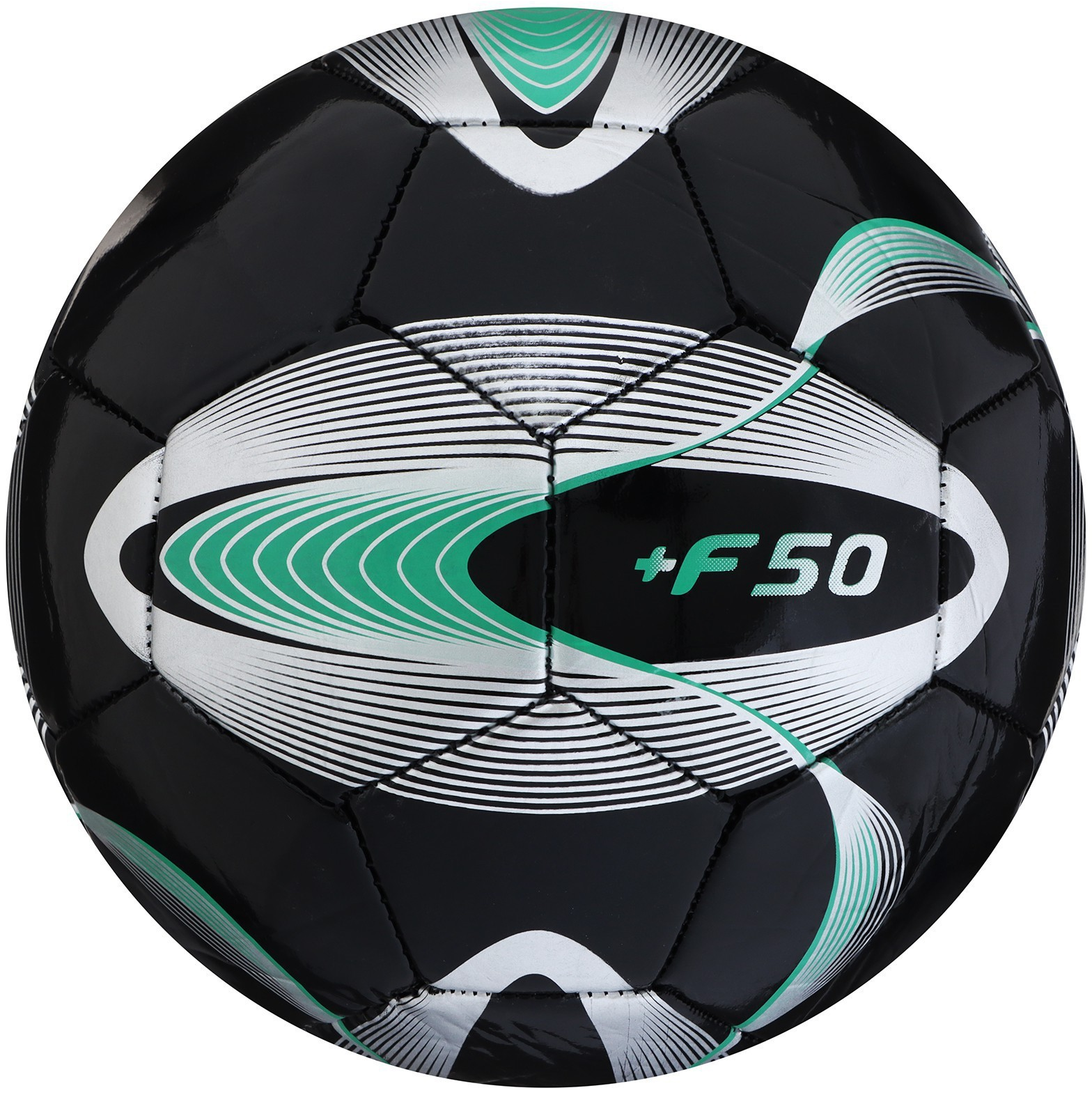 Мяч футбольный +F50 для тренировок и спортивных игр, 32 панели, PVC, 4 подслоя, ручная сшивка, размер 5