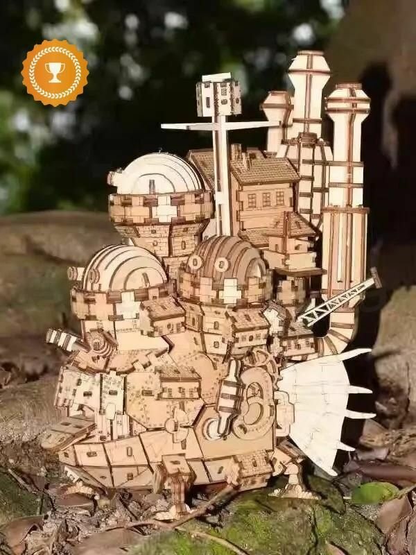 GM Деревянный 3D-конструктор "Ходячий замок"