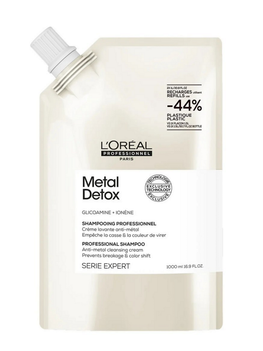 Шампунь L'Oreal Professionnel Metal Detox Professional для восстановления окрашенных волос, 1000 мл Refill