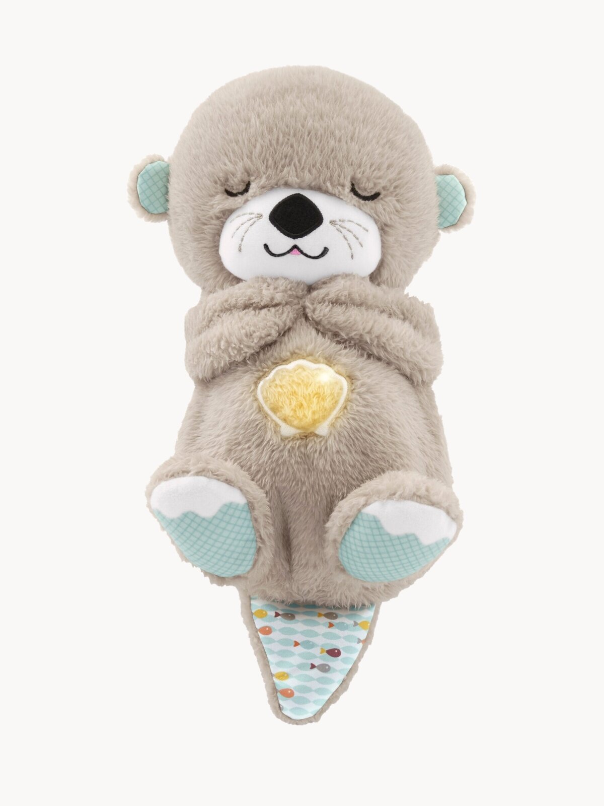 Развивающая игрушка Mattel Fisher-Price Выдра для засыпания FXC66, серый