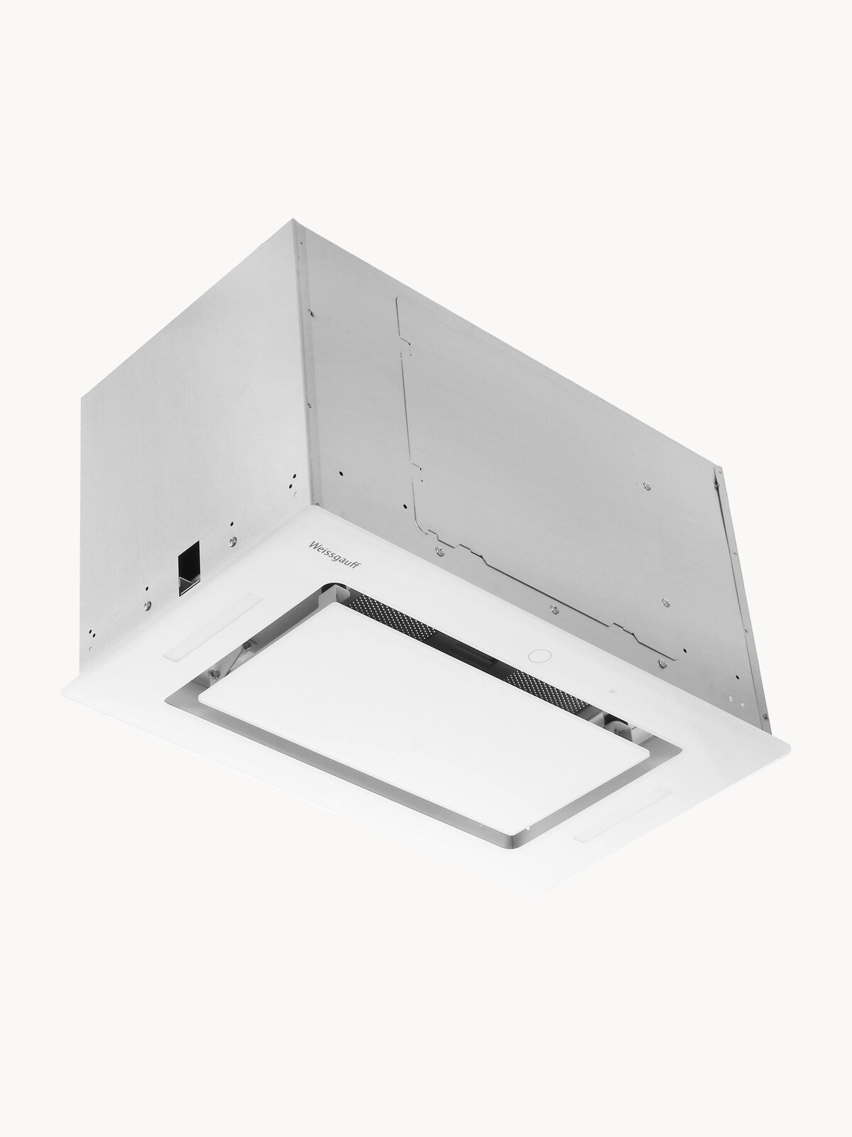 Кухонная встраиваемая вытяжка Weissgauff Aura 1200 Remote WH, Алюминиевый жировой фильтр, Низкий уровень шума