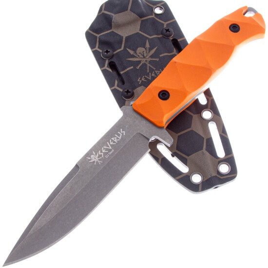 Нож тактический Kizlyar Supreme Severus (G10) D2 TacWash, ножны кайдекс