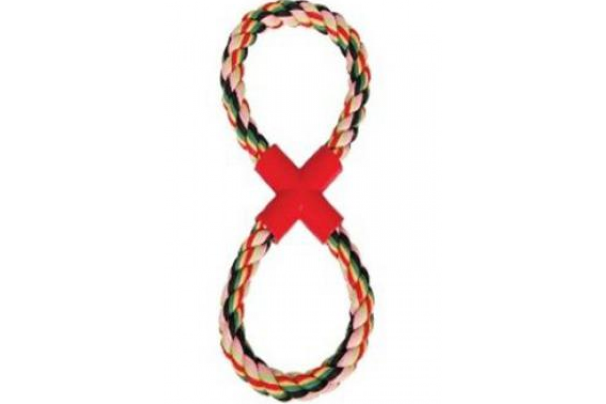 Игрушка "Грейфер Восьмерка" Triol, для собак, хлопок, длина 28 см