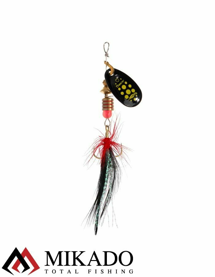 Блесна вращающаяся с кисточкой Mikado BLASTER № 3, 6 г, серебро/21