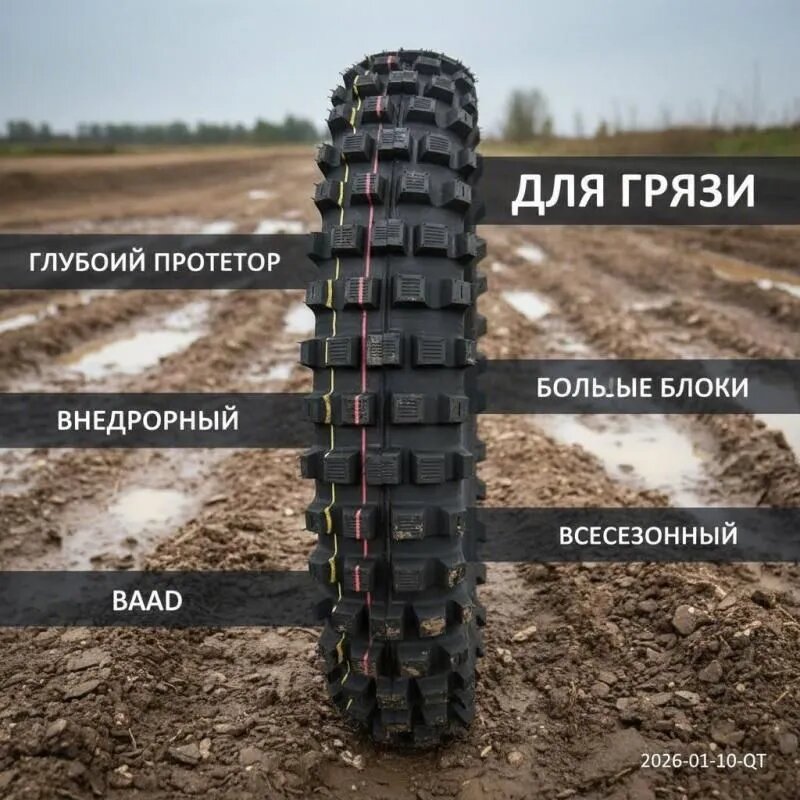 ONTEN (120/90-18) Мотошины 120/90 R18 A6 для грязи внедорожные