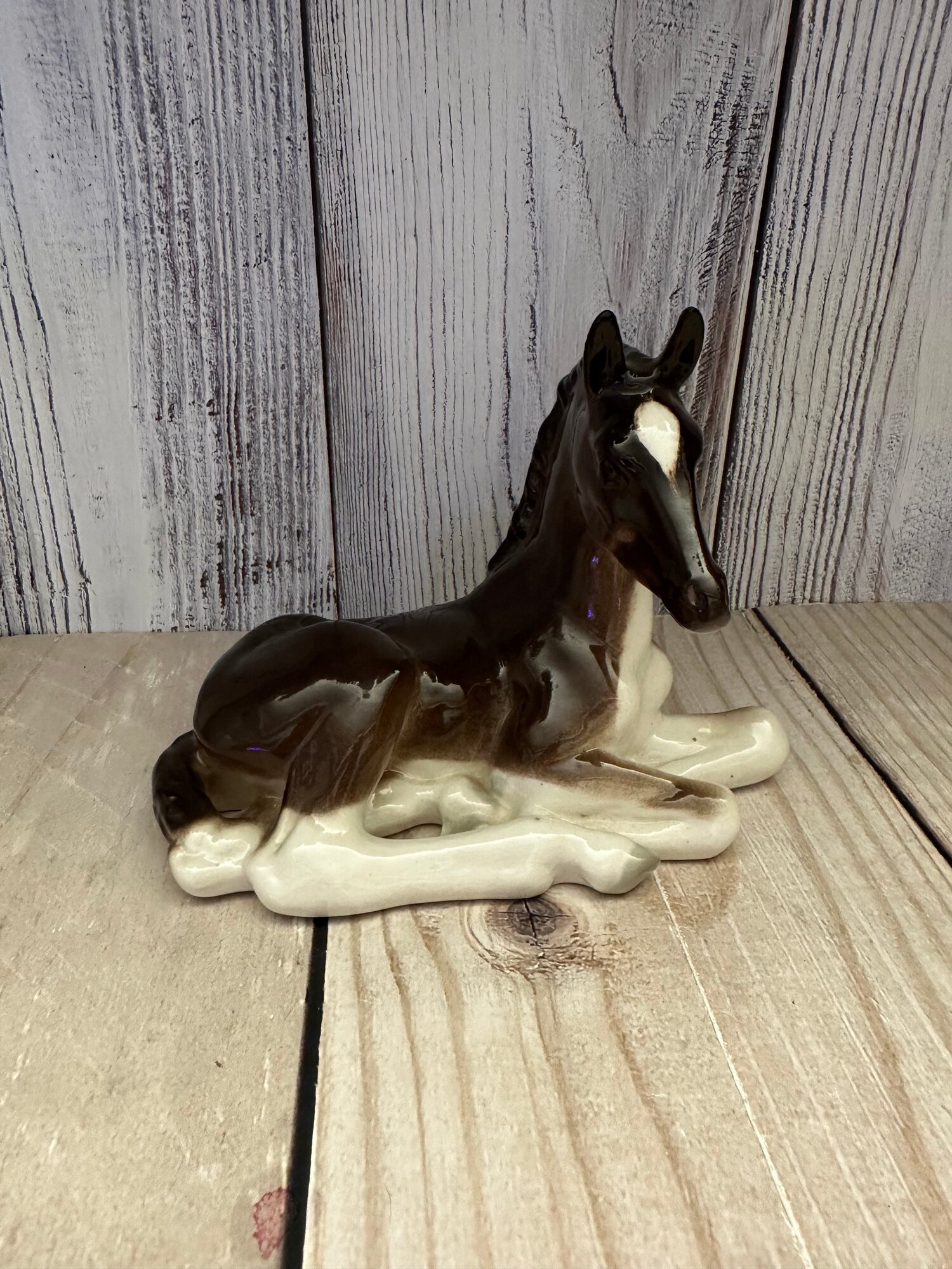 Статуэтка Лошадь Фарфор Лфз 60 годы винтажная редкая