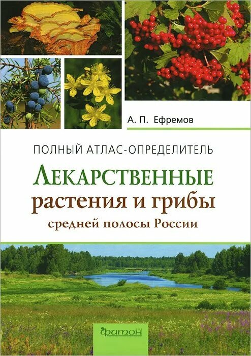 Лекарственные растения и грибы средней полосы России. Атлас-определитель. / Ефремов А. П.