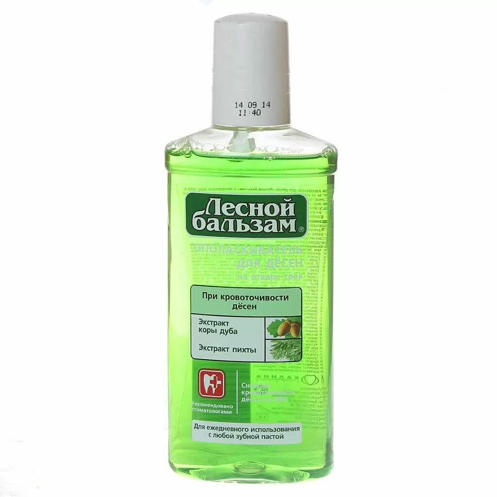 Ополаскиватель для полости рта Лесной бальзам Кора дуба и Пихта, 250 мл, против кровоточивости десен