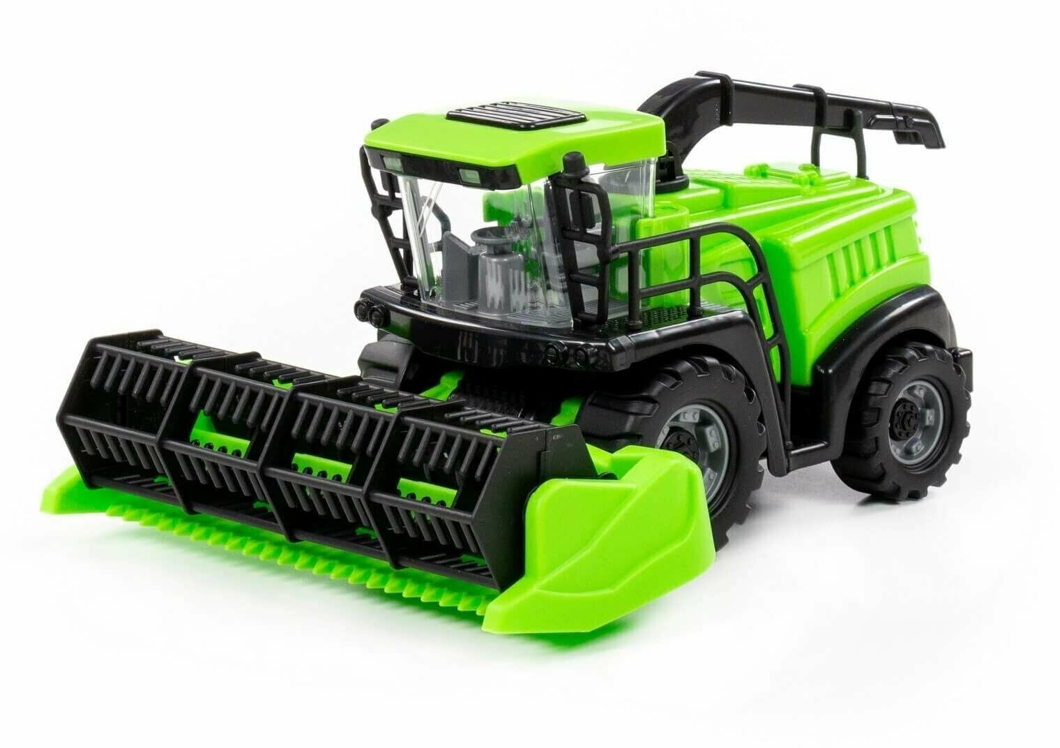 Комбайн Полесье №1 "Гомсельмаш", инерционный, с жаткой, зелёный, 26 см