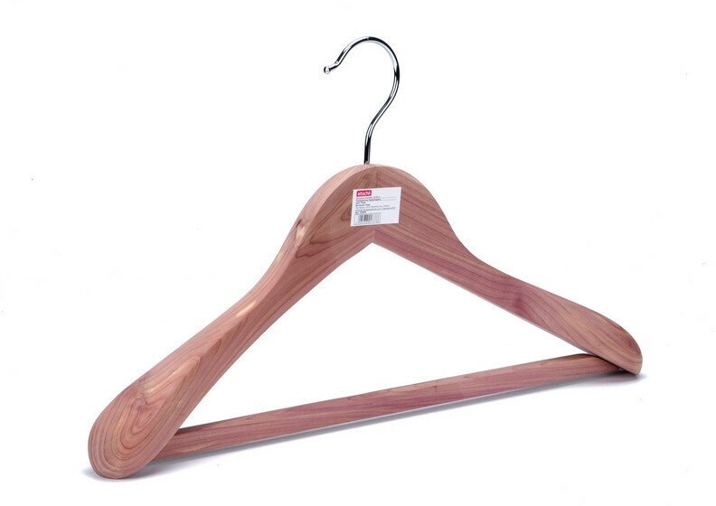 Вешалка Jas Плечики Attache DL0614 анатом перек, дер. кедр/кр. Хром 630098