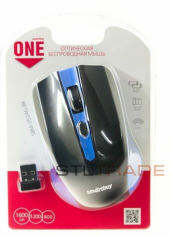 Беспроводная мышь SmartBuy SBM-352AG-BK Blue-Black