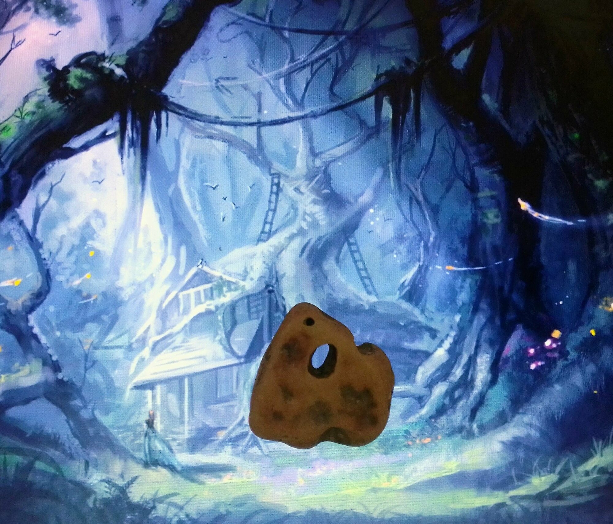 Ведьмин Камень/ Куриный бог/ камень с природным отверстием. Талисман на удачу.