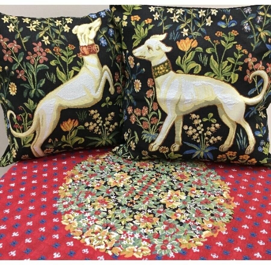 Комплект гобеленовых наволочек в стиле У. Морриса 2шт 45х45 см
